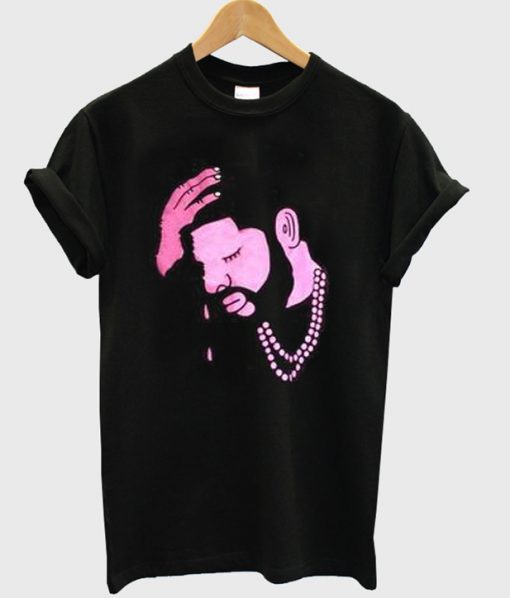drake pink t-shirt